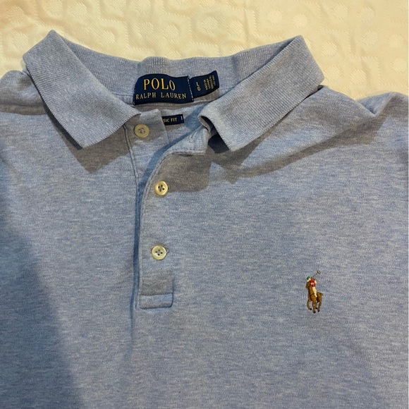 Polo Ralph Lauren | Shirts | Polo Ralph Lauren Pastel Blue Colored Pony ...